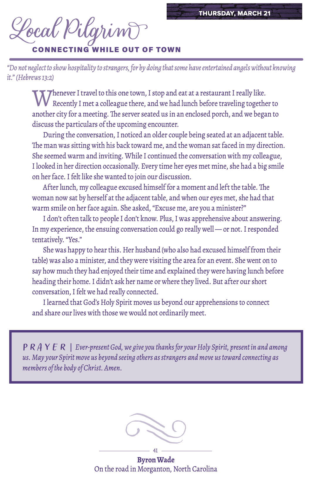 Devotions: Daily Devotions from Pastor Anthony