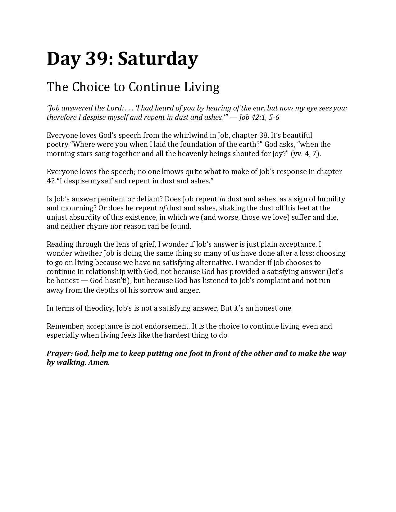 Devotions: Devotions from Pastor Anthony