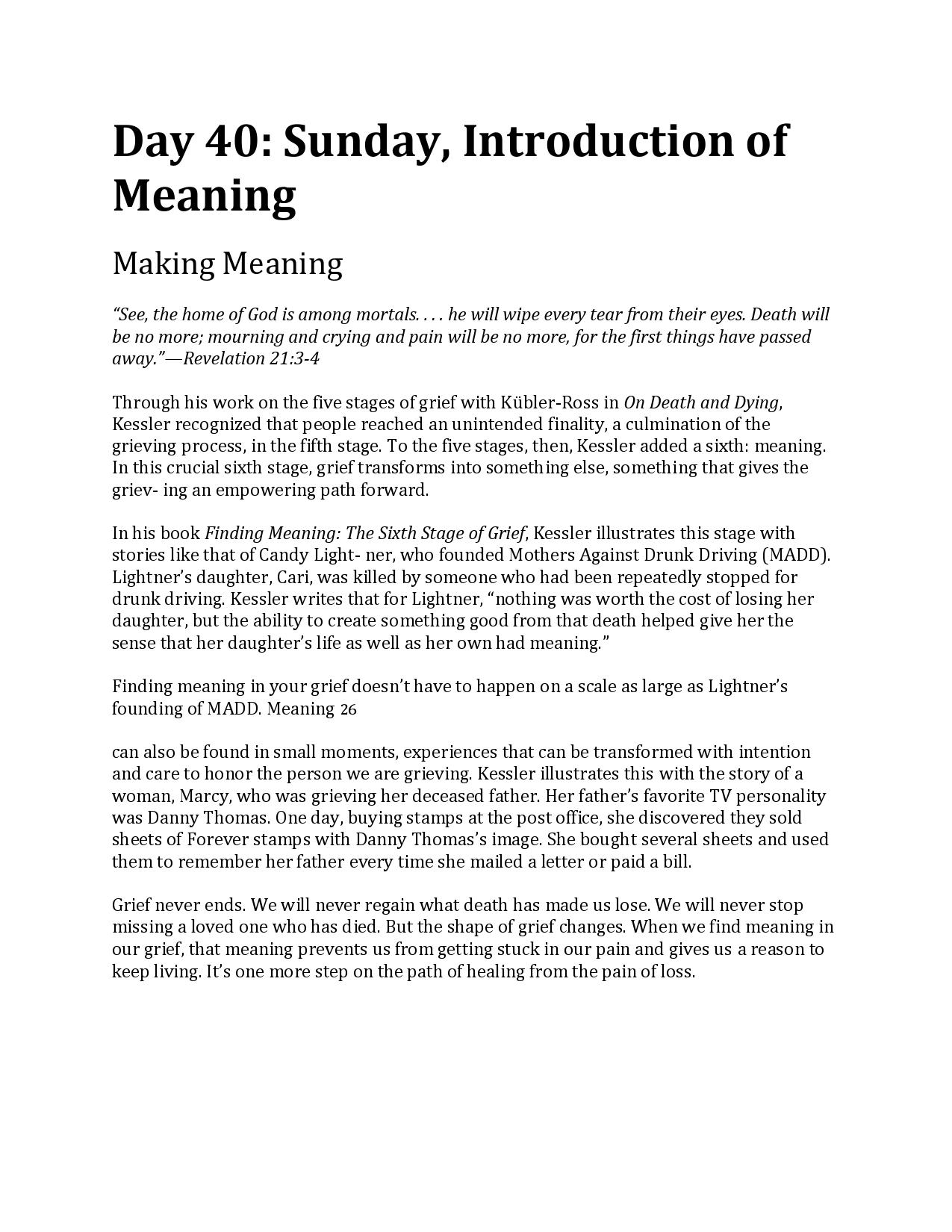 Devotions: Devotions from Pastor Anthony