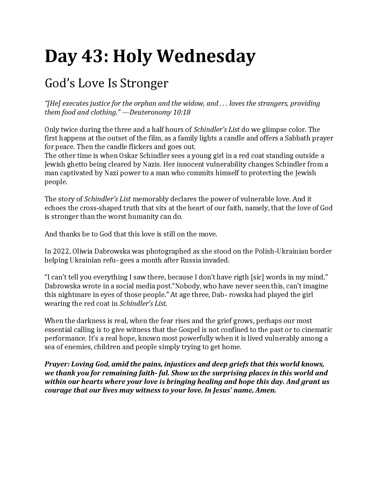 Devotions: Devotions from Pastor Anthony